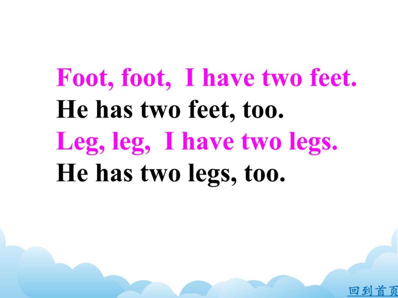 湘少版四年级下册Unit 10 He has two feet.说课ppt课件-教习网|课件下载