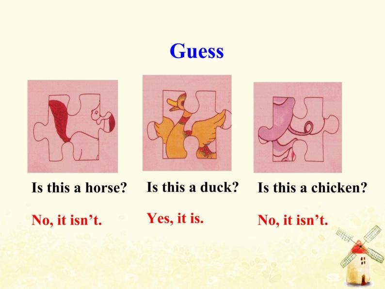 英语冀教版 (三年级起点)Unit 1 Animals on the farmLesson 4 Horses and Rabbits教学ppt ...