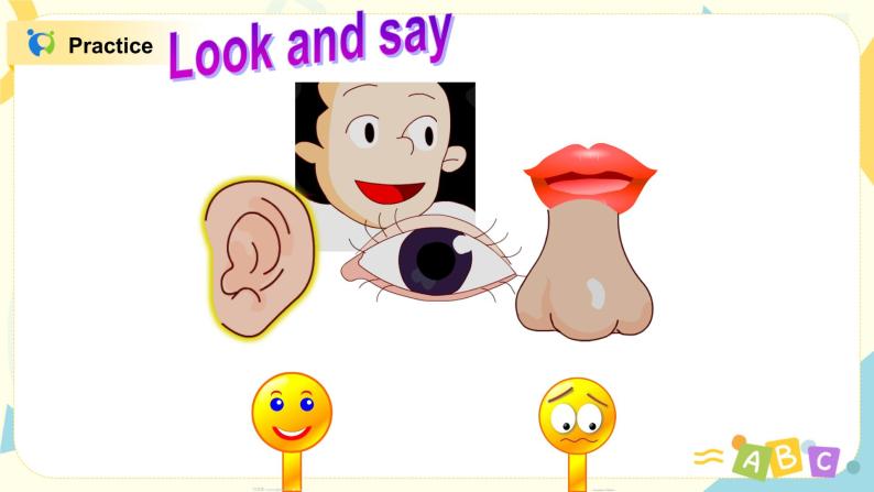 牛津上海版一年级上册unit 3 My face课文内容ppt课件-教习网|课件下载