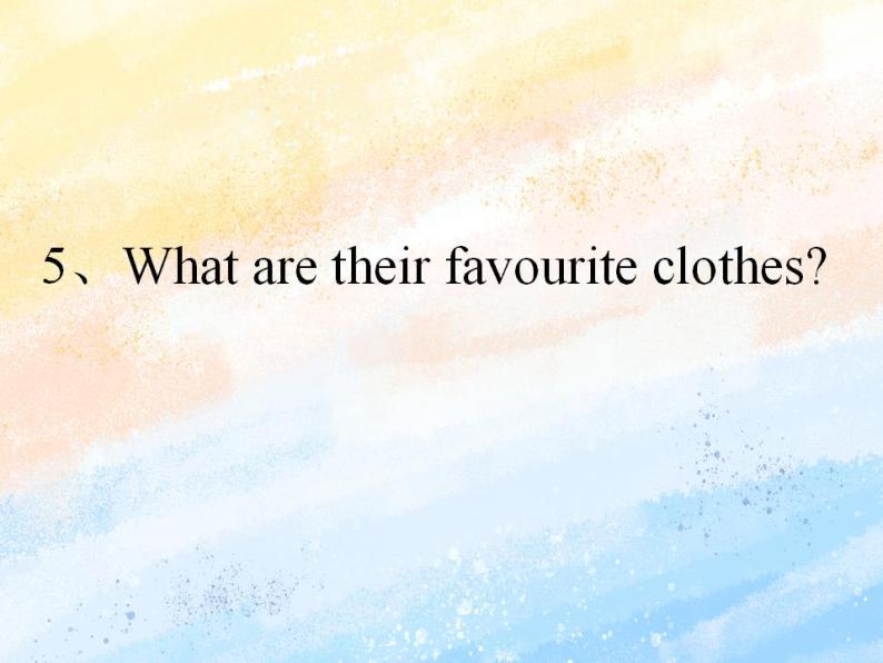 小学英语冀教版 (一年级起点)四年级上册Unit 4 My FavouritesLesson 20 My Favourite Clothes ...