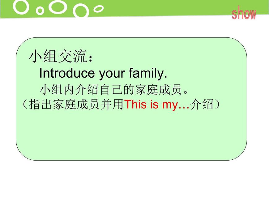 人教版 (新起点)二年级上册Unit 1 My Family Lesson 1集体备课ppt课件-课件下载-教习网