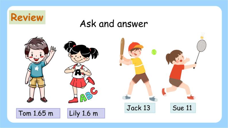 英语Unit 1 How tall are you? Part B图文课件ppt-教习网|课件下载