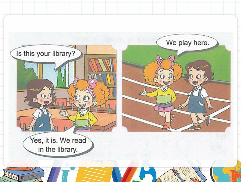 小学英语鲁科版 (五四制)三年级下册Unit 5 SchoolLesson 3 We read in the library.精品课文ppt ...