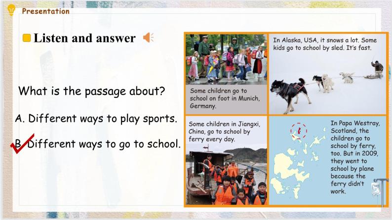 小学英语Unit 2 Ways to go to school Part B一等奖课件ppt-教习网|课件下载