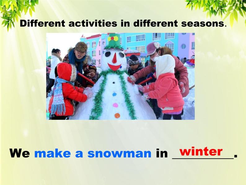 五年级下册Unit 2 My favourite season is spring.课堂教学课件ppt-教习网|课件下载