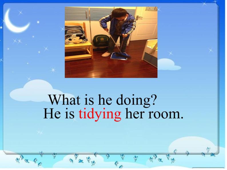 小学英语外研版 (一年级起点)二年级下册Unit 1 Sam isn’t tidying his room.示范课课件ppt-教习网|课件下载