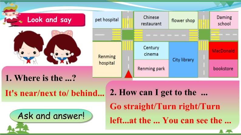 2021学年Unit 1 How can I get there? Part B背景图ppt课件-教习网|课件下载