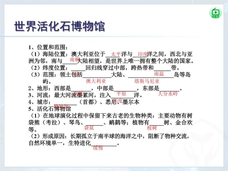 初中地理人教版 新课标七年级下册第四节 澳大利亚课前预习ppt课件 教习网课件下载