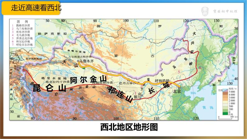 粤教版八年级下册第六章 四大地理单元第三节 西北地区课文课件ppt 教习网课件下载