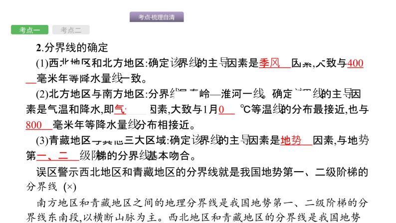 中考地理复习中考地理考前考点梳理第17讲 中国的地理差异 （共45张ppt） 教习网课件下载