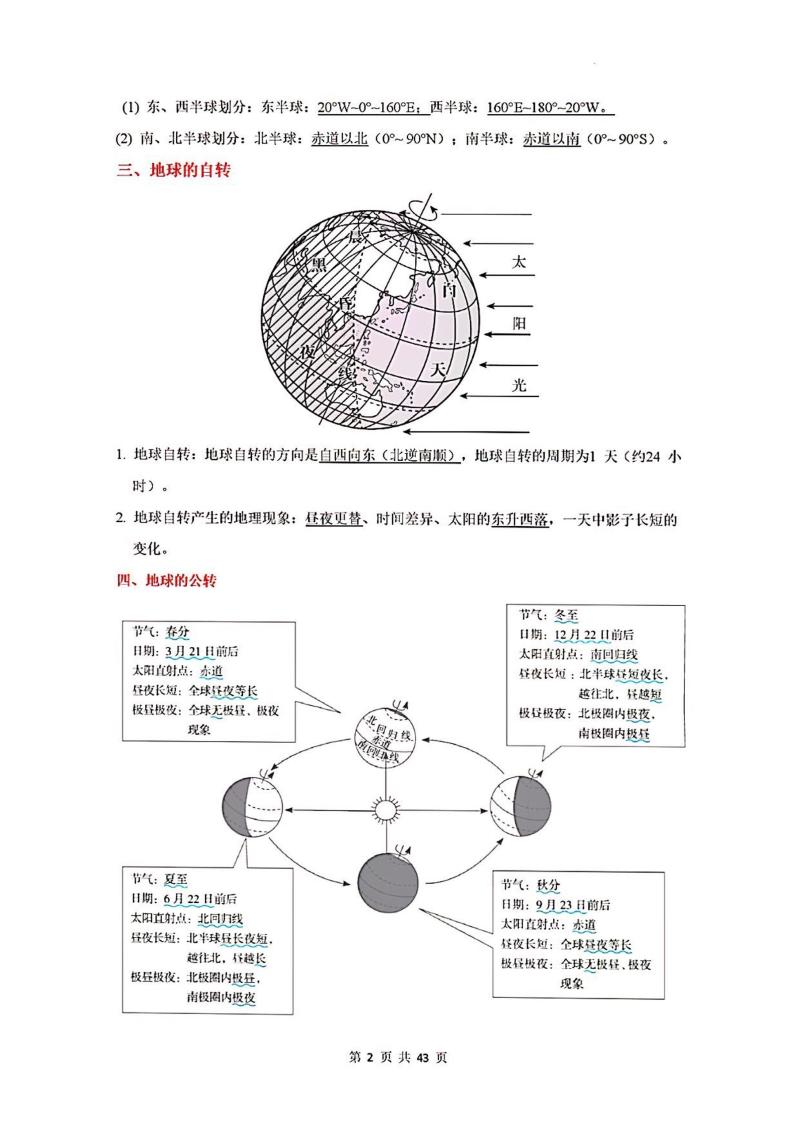 2023年济南市中考地理考前必背知识点1 教习网试卷下载