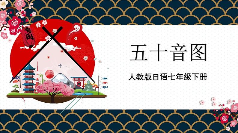 人教版日语七年级下册《五十音图》课件-课件下载-教习网