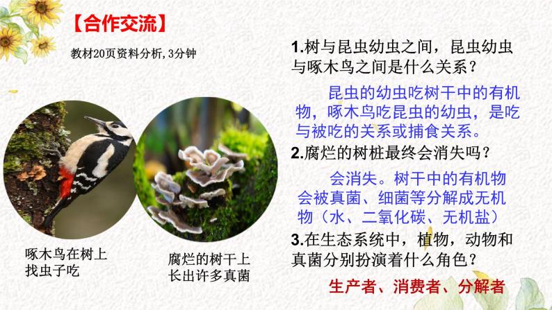 七年级上册第二节 生物与环境组成生态系统图片ppt课件 教习网课件下载