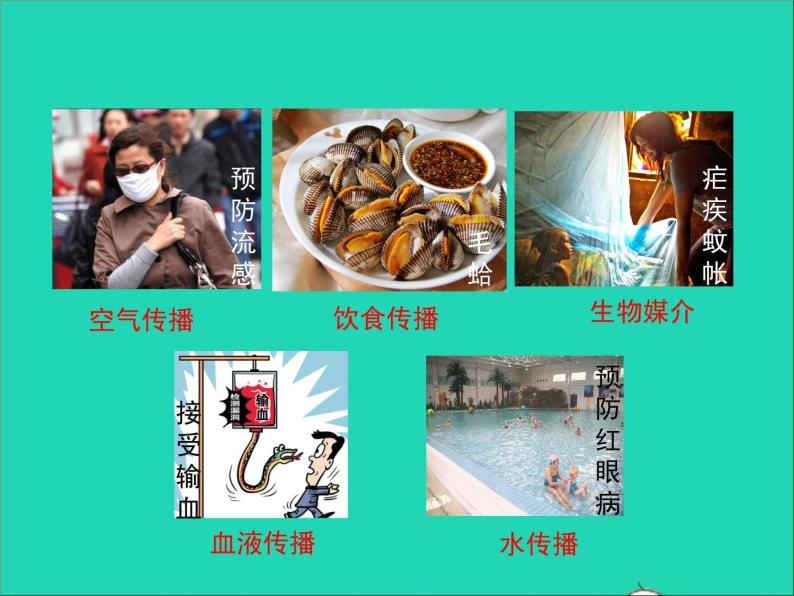 初中生物北师大版七年级下册第四单元 生物圈中的人第13章 健康地生活第2节 预防传染病教学课件ppt 教习网课件下载