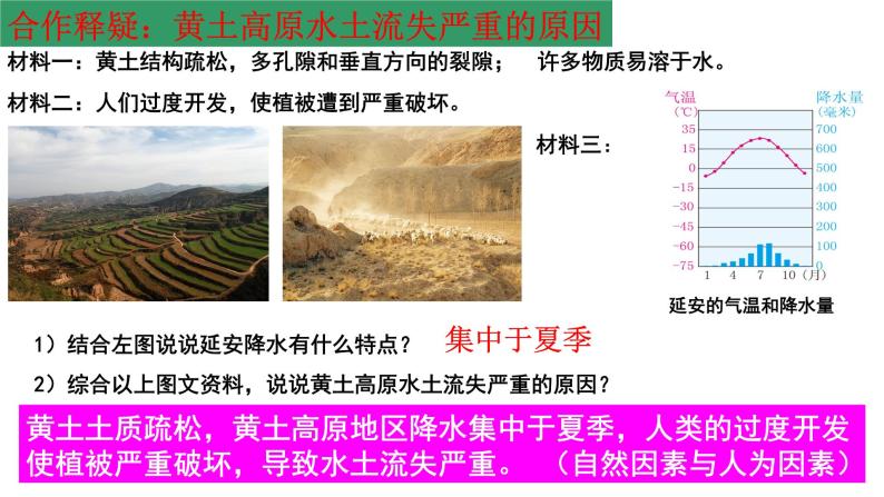 初中历史与社会人教版 人文地理下册第五单元 一方水土养一方人第一课 北方地区第二框 沟壑纵横的黄土高原说课ppt课件 教习网课件下载
