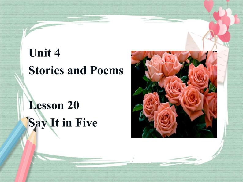 英语Lesson 20 Say It in Five试讲课备课ppt课件-教习网|课件下载