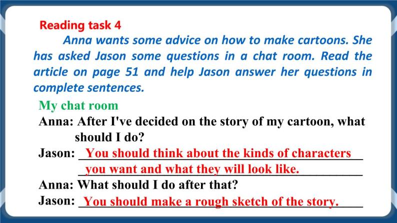 初中英语牛津版 (深圳&广州)八年级下册Unit 4 Cartoons and comic strips精品ppt课件-教习网|课件下载