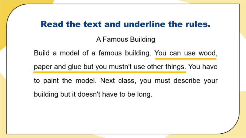 Lesson 4 Class Projects ppt lesson-4-class-projects-ppt