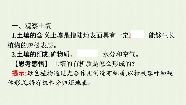 人教版 2019必修 第一册第二节 土壤课文内容课件ppt 教习网课件下载