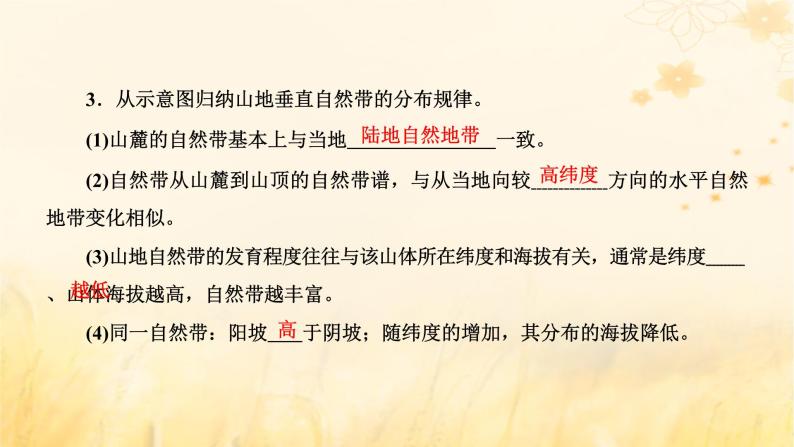 新课标2023版高考地理一轮总复习第七章植被土壤与自然环境的整体性和差异性第三节自然环境的地域差异性课件 教习网课件下载