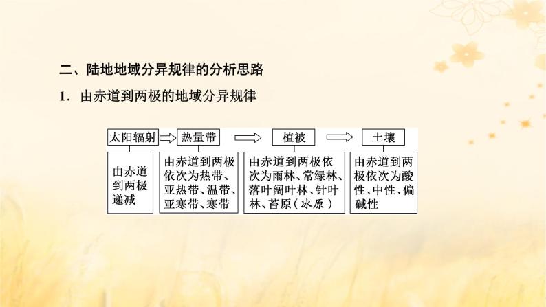 新课标2023版高考地理一轮总复习第七章植被土壤与自然环境的整体性和差异性第三节自然环境的地域差异性课件 教习网课件下载