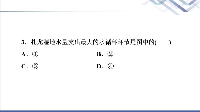 鲁教版高考地理一轮总复习课时质量评价12水圈与水循环陆地水体及其相互关系课件 教习网课件下载