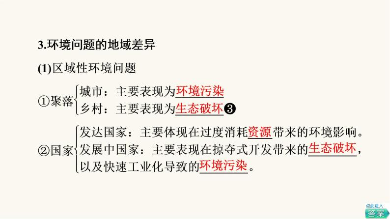 人教版高考地理一轮总复习第11章第1节人类面临的主要环境问题走向人地协调——可持续发展课件 教习网课件下载