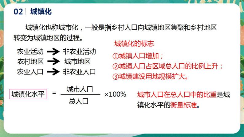 高中地理鲁教版 2019必修 第二册第三节 城镇化教学课件ppt 教习网课件下载