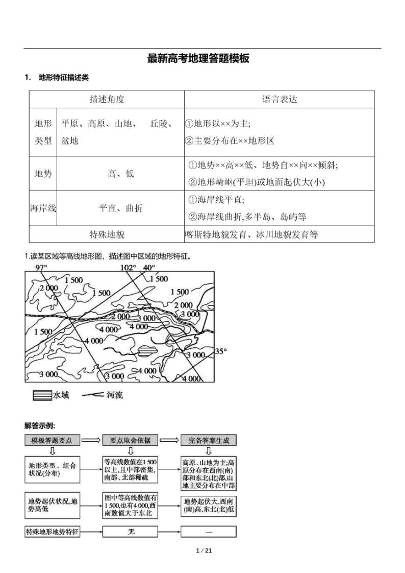 全国高考【地理科目】提分技巧精品 教习网课件下载