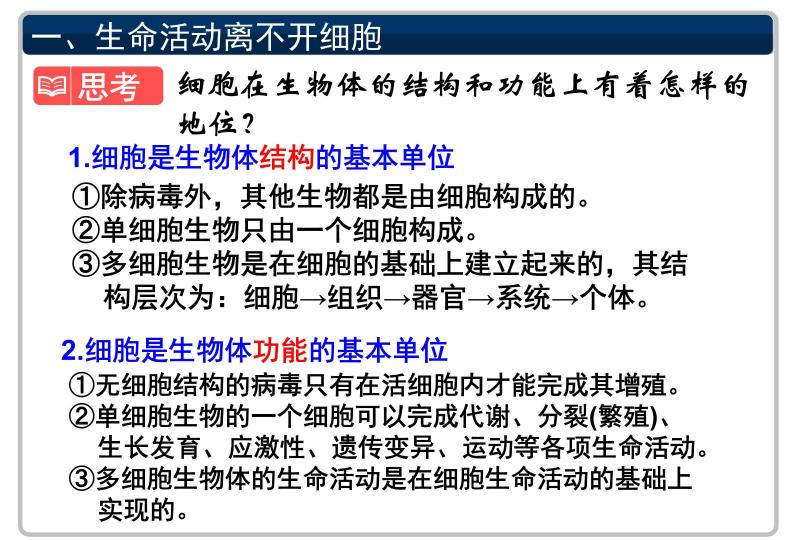 2022届高中生物一轮复习生物课件:11走近细胞(2课时)共34张ppt 教习网课件下载