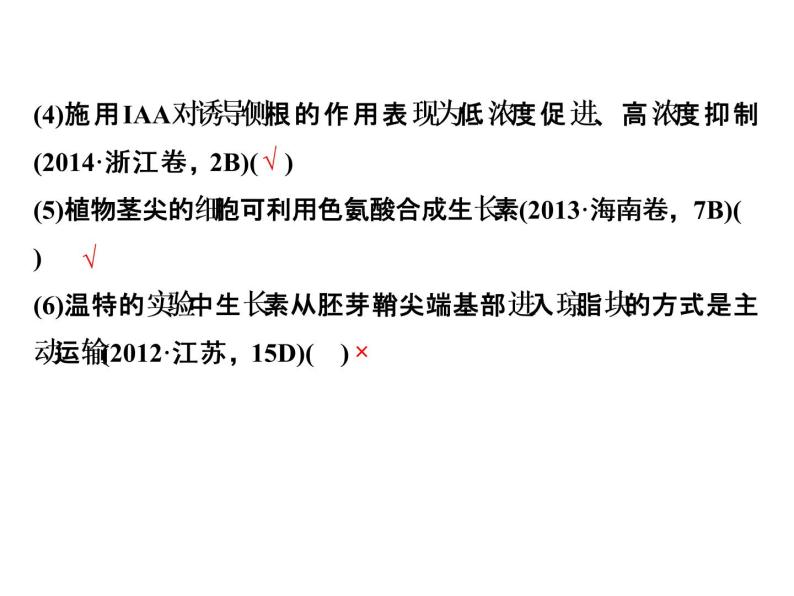 高考生物一轮总复习课件：专题18 植物的激素调节 教习网课件下载