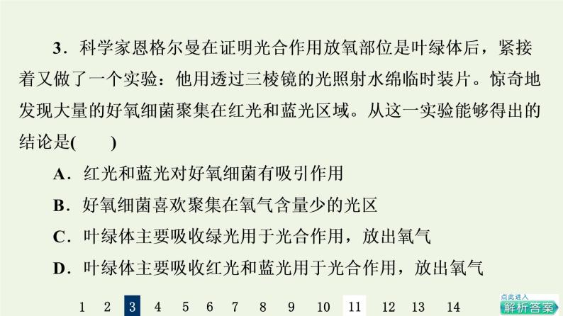高考生物一轮复习课后集训10光合作用Ⅰ课件 教习网课件下载