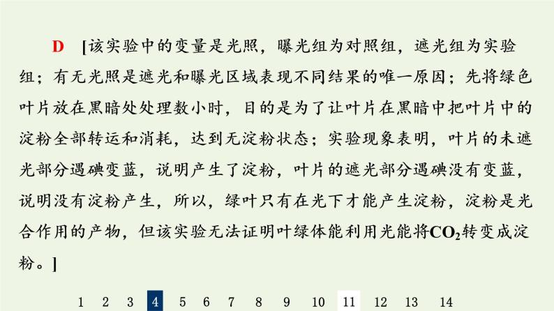 高考生物一轮复习课后集训10光合作用Ⅰ课件 教习网课件下载