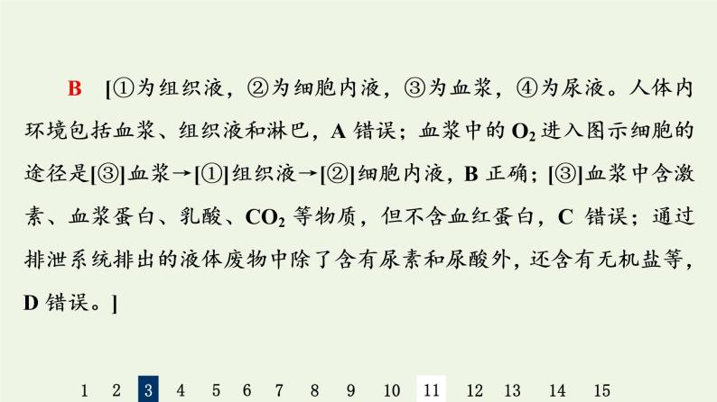 高考生物一轮复习课后集训25人体的内环境与稳态课件 教习网课件下载