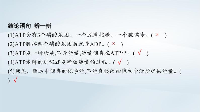 高中生物人教版 2019必修1《分子与细胞》第2节 细胞的能量 货币”atp课堂教学课件ppt 教习网课件下载