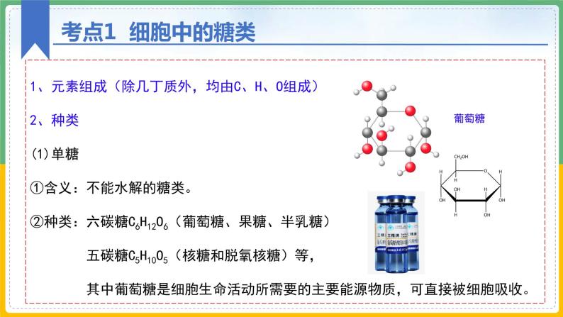 【备战2023高考】生物总复习——专题03《细胞中的糖类和脂质》课件（新教材新高考） 教习网课件下载