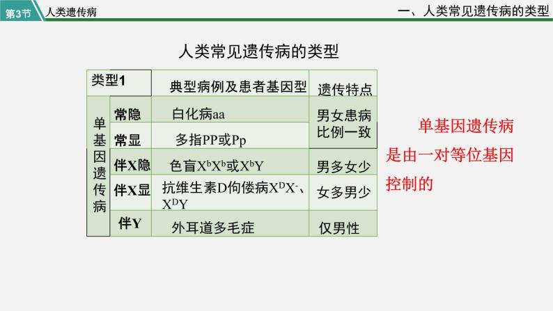 高中生物人教版 2019必修2《遗传与进化》第3节 人类遗传病授课ppt课件 教习网课件下载