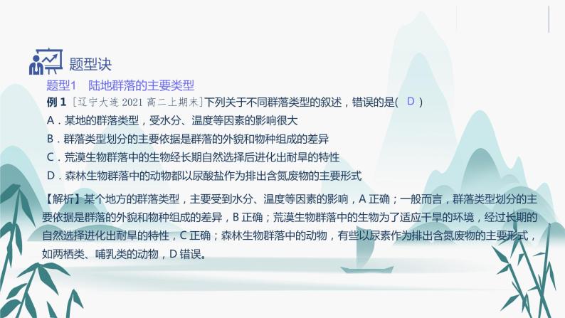 人教版 2019选择性必修2第2节 群落的主要类型背景图ppt课件 教习网课件下载