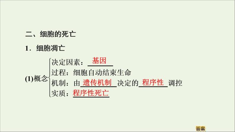 高中生物第一册 《第3节 细胞的衰老和死亡》获奖说课课件 教习网课件下载