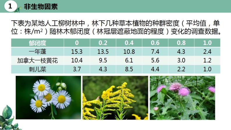 高中生物选择性必修二 1 3 影响种群数量变化的因素精品课件练习题 教习网课件下载