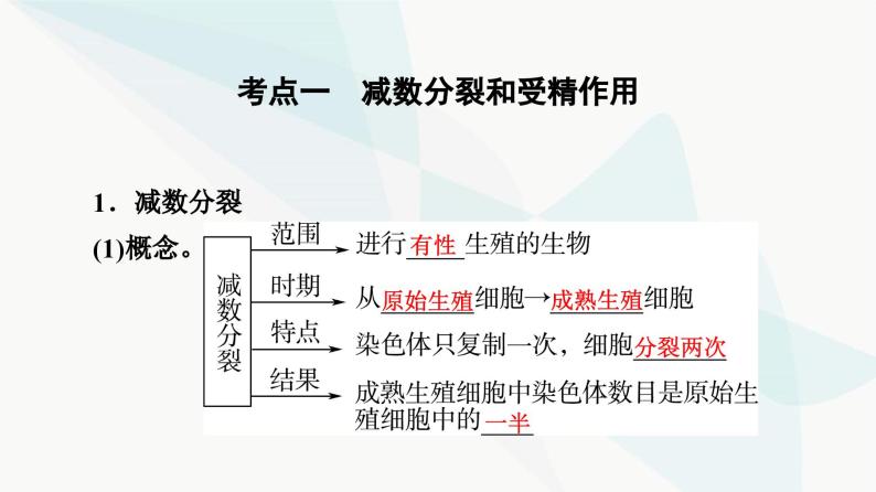 高考生物总复习第4单元第12课减数分裂和受精作用课件 教习网课件下载