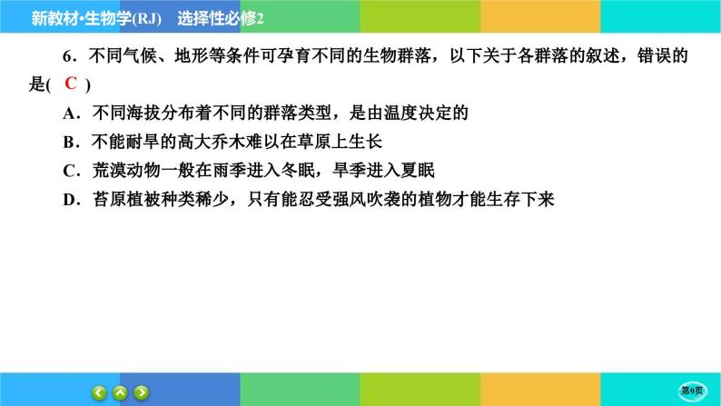 人教版 2019选择性必修2第2节 群落的主要类型优秀课件ppt 教习网课件下载