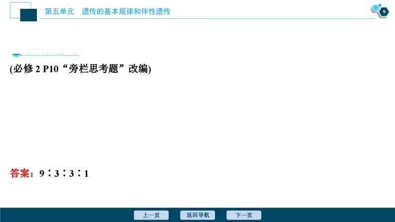 高考生物一轮复习课件第5单元 第15讲 基因的自由组合定律 含解析 教习网课件下载