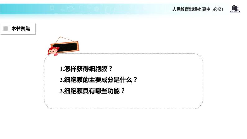 2020-2021学年第1节 细胞膜──系统的边界教学课件ppt-教习网|课件下载