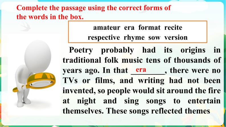 高中英语人教版 (2019)选择性必修 第三册Unit 5 Poems图片课件ppt-教习网|课件下载