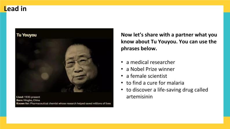 高中英语北师大版 (2019)必修 第二册Lesson 1 A Medical Pioneer优秀课件ppt-教习网|课件下载