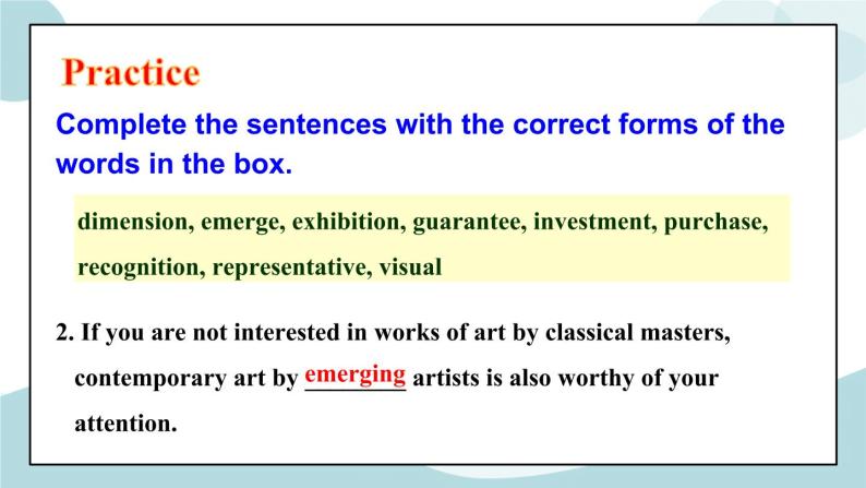 Unit 1 Art Assessing Your Progress 课件＋练习（原卷＋解析卷）-教习网|课件下载