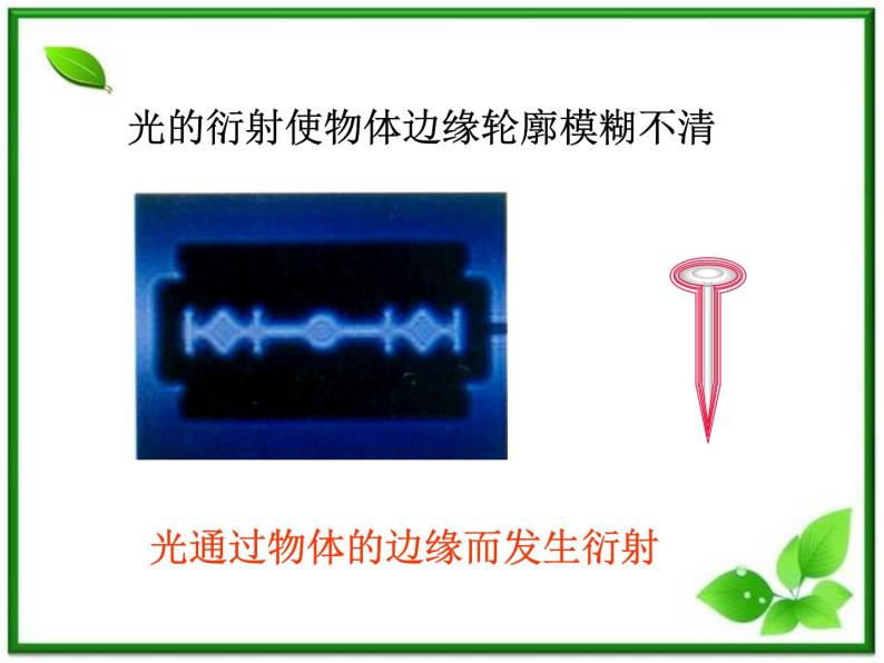 高中人教版 (新课标)5 光的衍射背景图ppt课件-教习网|课件下载