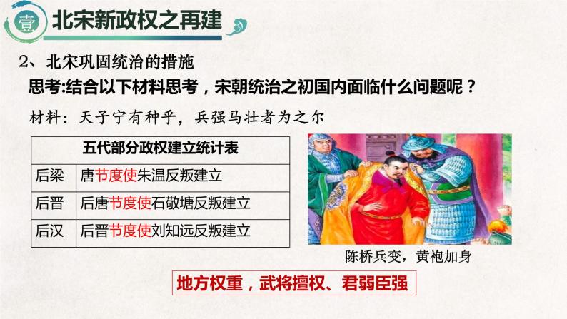 高中历史人教统编版(必修)中外历史纲要(上)第9课 两宋的政治和军事 备课ppt课件-教习网|课件下载