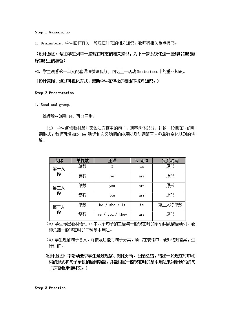 2021学年Unit 1 Personal and Family Life一等奖教学设计-教案下载-教习网
